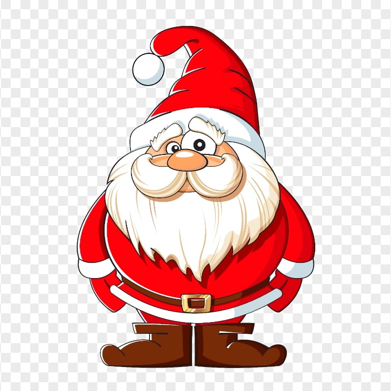Illustration Cartoon Santa Claus Standing Up HD PNG | Citypng