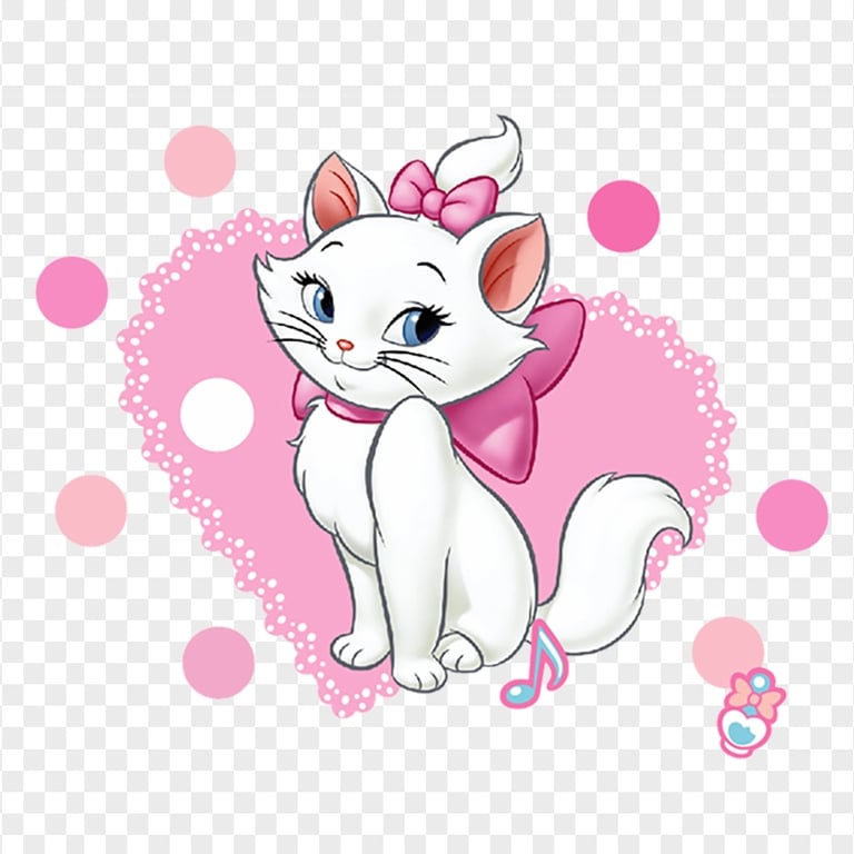 Disney Marie The White Kitten Transparent Background | Citypng