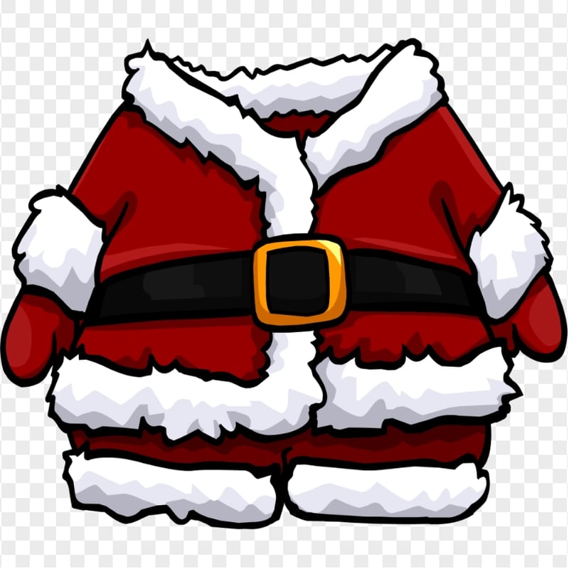 Cartoon Clipart Christmas Santa Suit Jacket HD PNG | Citypng