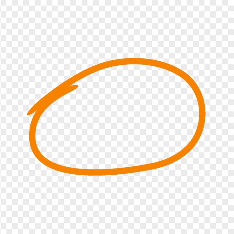 Marker Sketch Orange Circle HD PNG | Citypng