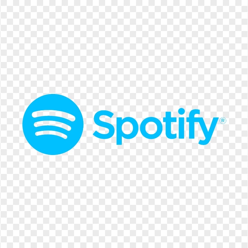 Spotify Blue Text Logo Transparent Background | Citypng