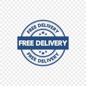 Red Round Free Delivery Stamp | Citypng