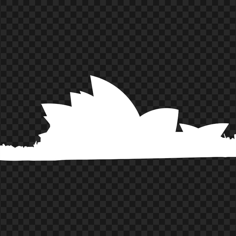 HD PNG Sydney Opera House White Silhouette | Citypng