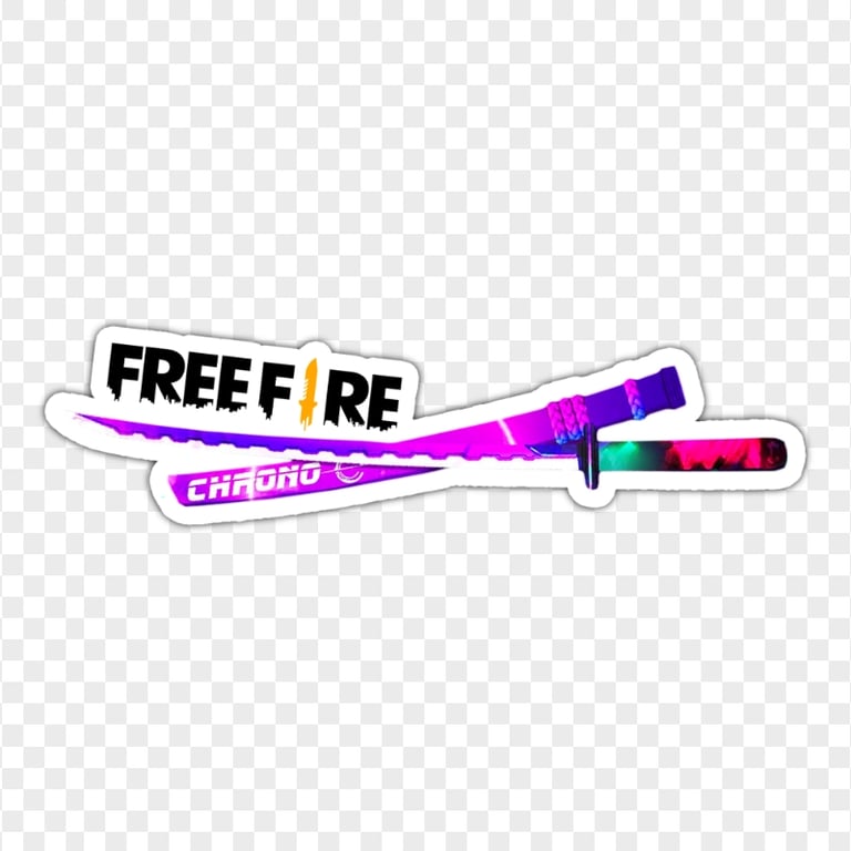 HD Free Fire Chrono Katana Weapon Skin Stickers PNG | Citypng