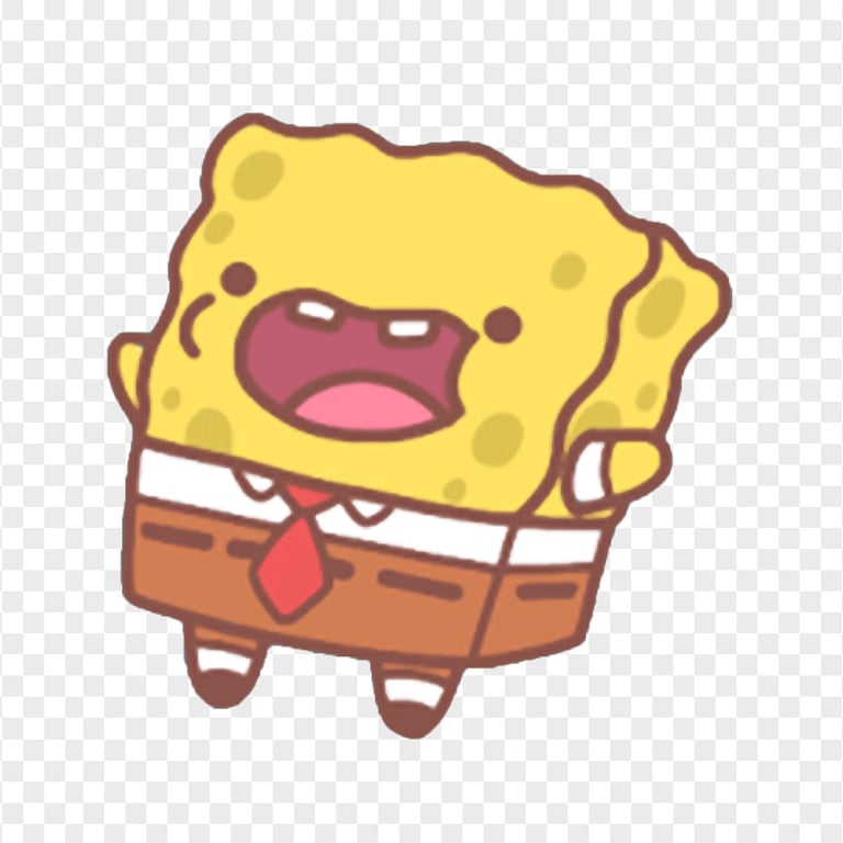 HD Spongebob Cute Kawaii Style Illustration Transparent PNG | Citypng