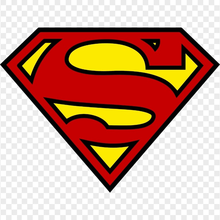HD Superman Yellow & Red Logo Sign Symbol PNG | Citypng