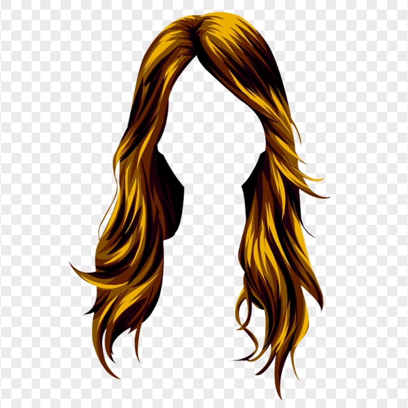HD Yellow Stardoll Cartoon Anime Long Hair PNG | Citypng