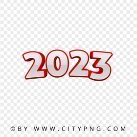 2023 Red Art Line Text Logo Numbers Download PNG | Citypng
