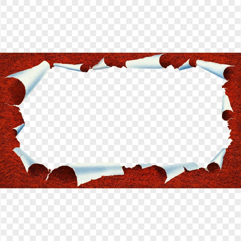 HD Red Ripped Frame Transparent PNG | Citypng