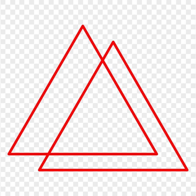PNG Double Outline Red Triangle | Citypng