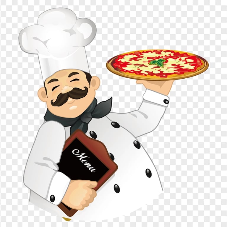 Pizza Italian Chef Clipart HD Transparent Background | Citypng