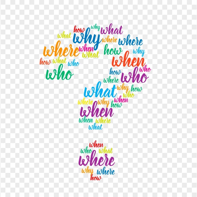 Question Mark Typography PNG | Citypng