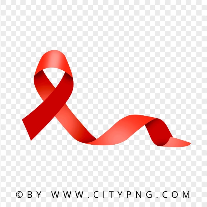 Red Cancer Logo Sign Ribbon Transparent Background | Citypng