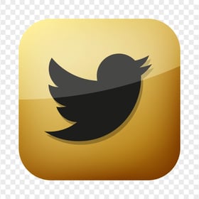 HD Black & Gold Round Twitter Luxury Icon PNG | Citypng