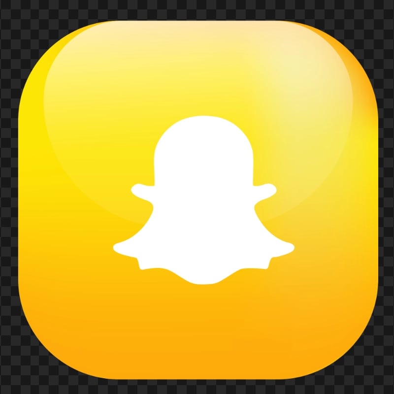 HD Square Yellow Snapchat App Logo Icon | Citypng