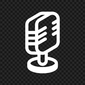 White Microphone Mic Voice Sound Icon | Citypng