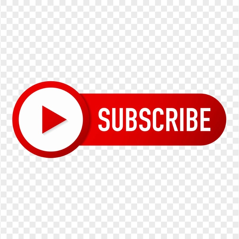 HD Youtube Subscribe Red Button With Play Icon PNG | Citypng