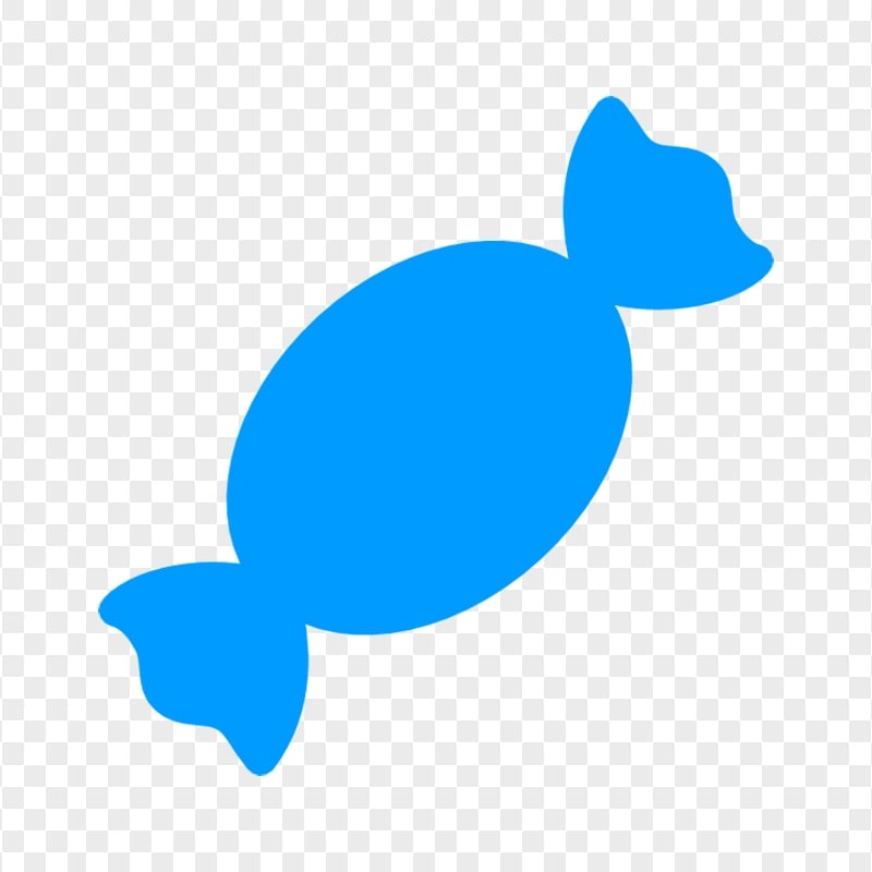Wrapped Candy Blue Silhouette Icon PNG Image | Citypng