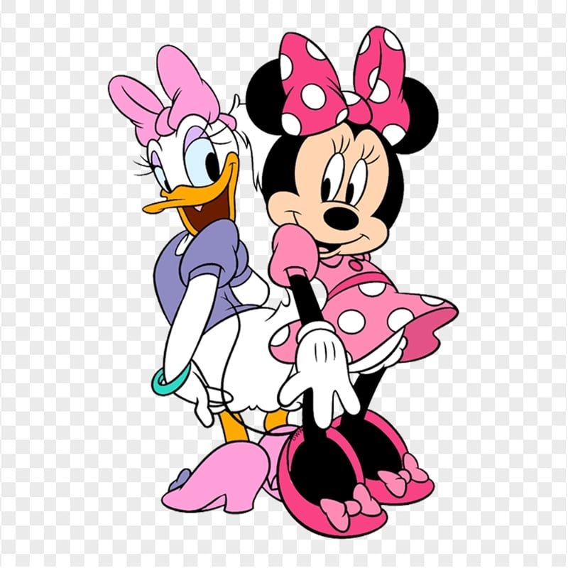 Minnie Mouse and Daisy Duck Cute Pose PNG | Citypng