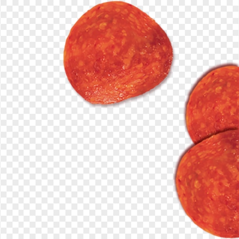 Real Pepperoni Slices Transparent Background | Citypng