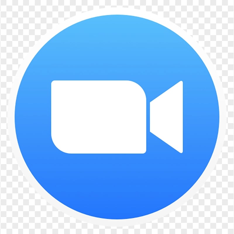 Round Zoom Meeting App Blue Icon | Citypng