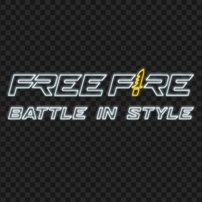 Free Fire New Logo Neon Style PNG Image | Citypng