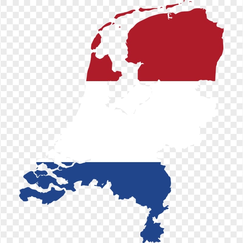 Netherlands Flag Map Image PNG | Citypng