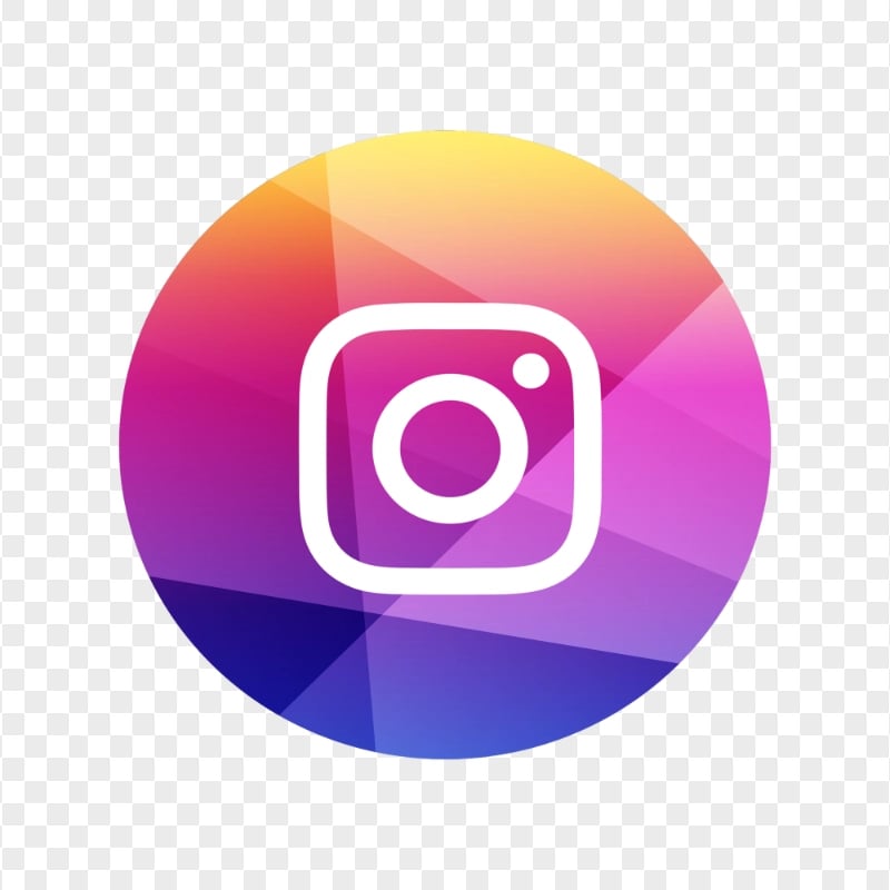 Round Instagram Social Media Triangle Pixel Icon | Citypng
