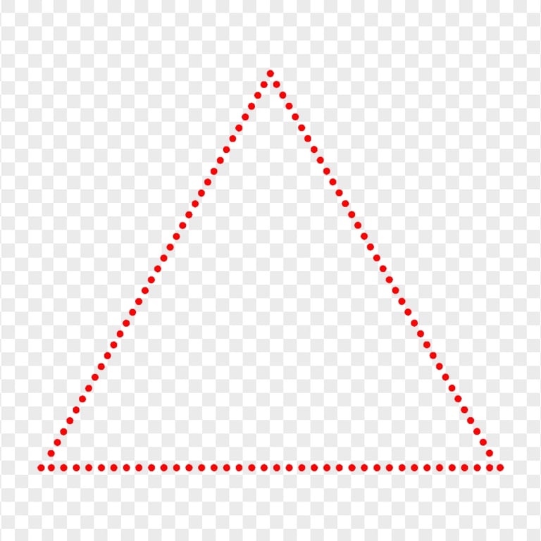 HD Red Dotted Triangle PNG | Citypng