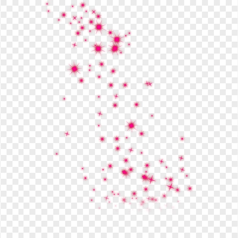 Transparent HD Pink Sparkling Glowing Stars Effect | Citypng