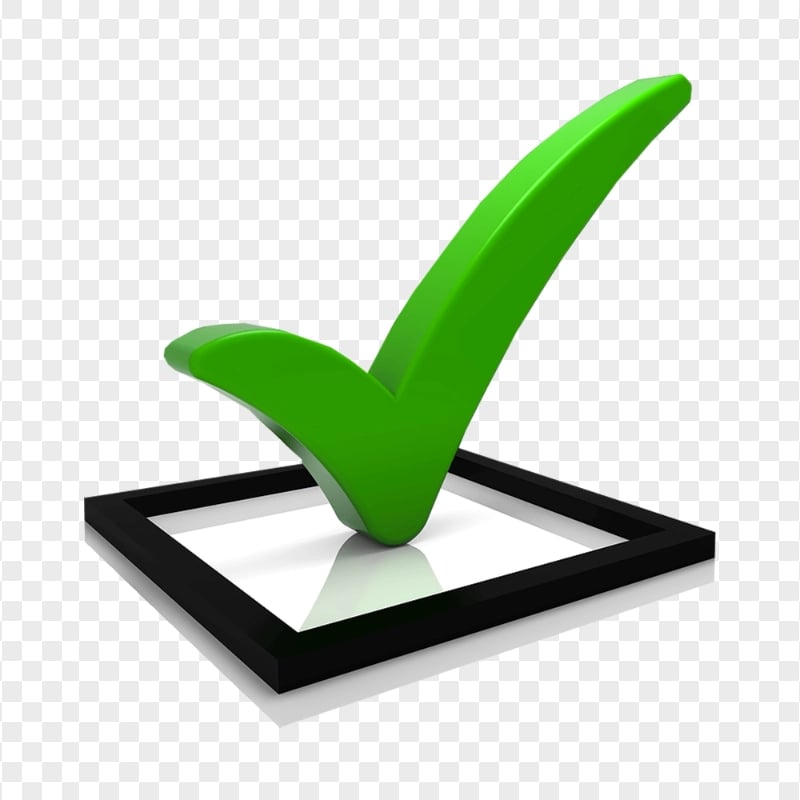 HD 3D Green Checkmark Icon PNG | Citypng
