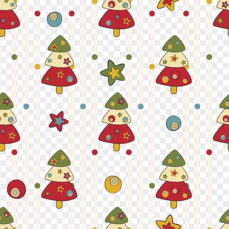 Vector Christmas Elements Pattern Background | Citypng