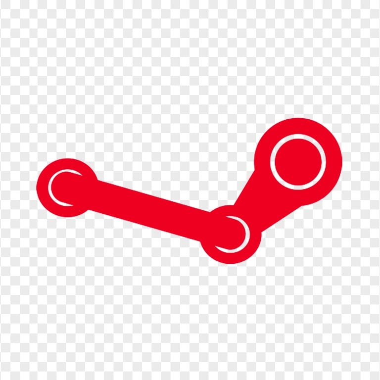Steam Red Icon Sign Logo PNG | Citypng