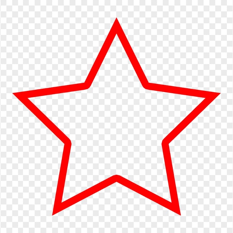 Red Star Png Transparent Background