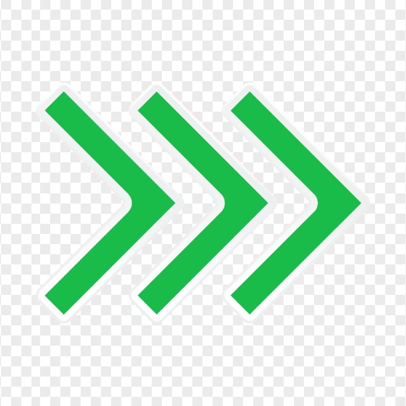 HD Three Green Arrows Pointing Right PNG | Citypng