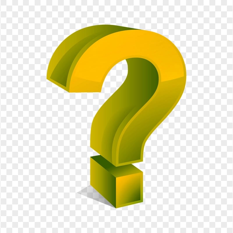 Yellow Question Mark 3D Logo Icon Symbol PNG Image | Citypng