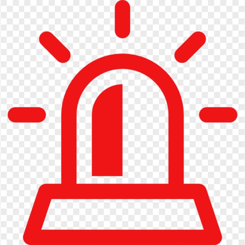 Red Alarm Siren Icon PNG | Citypng