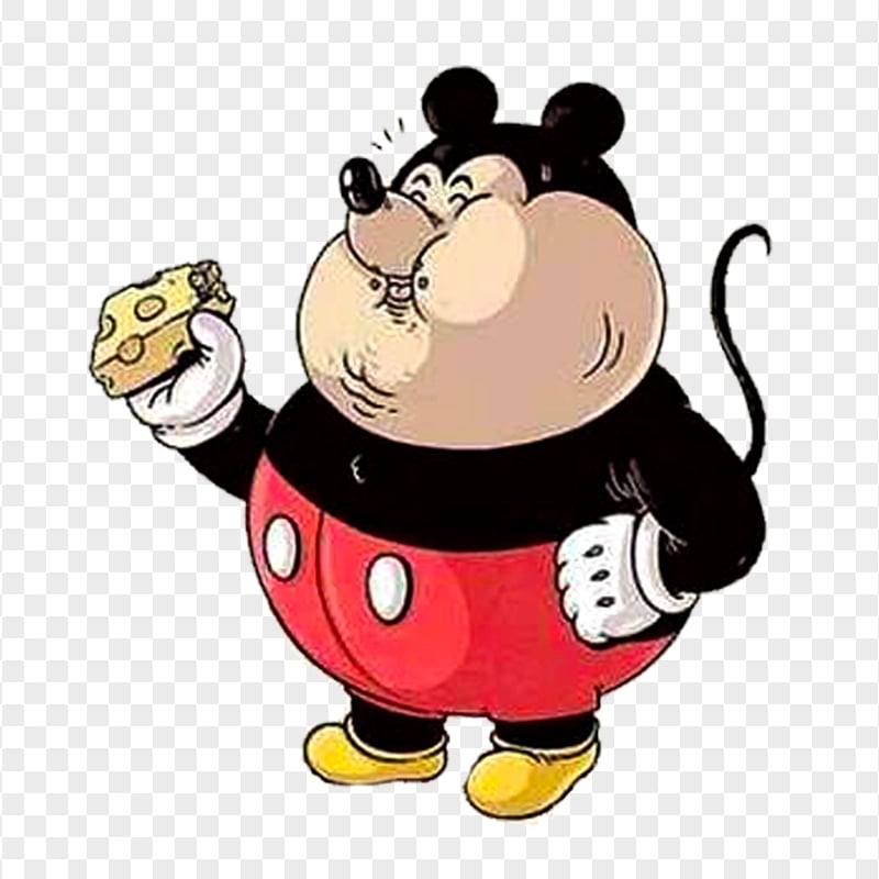 Clipart Fat Mickey Mouse Character FREE PNG | Citypng