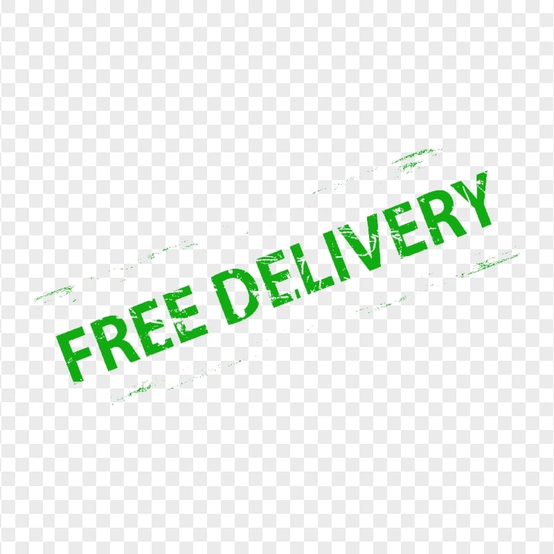 HD Free Delivery Green Rubber Stamp Transparent Background | Citypng