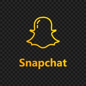 Snapchat Yellow Gradient Outline Logo Code Icon UI SVG PNG Image | Citypng