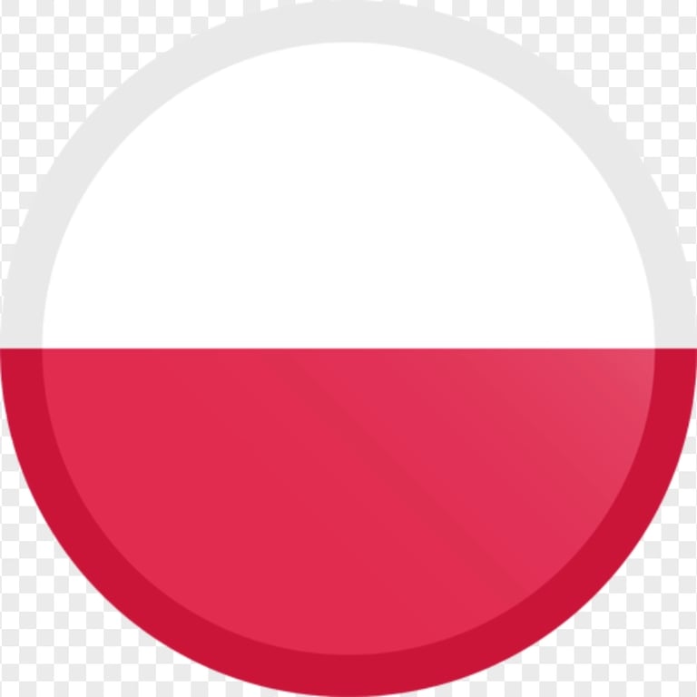 Round Flag Of Poland Icon PNG | Citypng