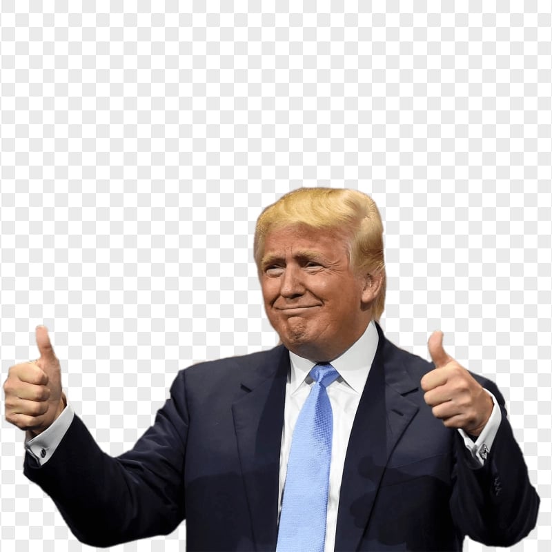Donald Trump US President Smiling Thumbs Up | Citypng