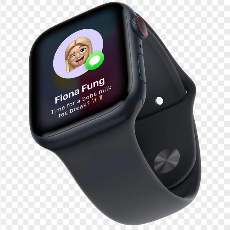 Apple Watch Series 9 Midnight HD Transparent PNG | Citypng