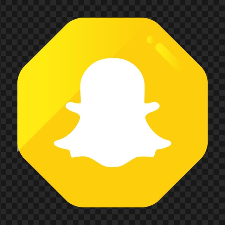 HD Snapchat Yellow Hexagonal Icon PNG Image | Citypng