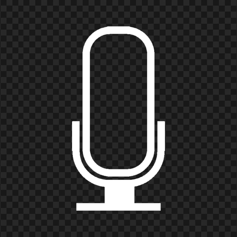 White Microphone Mic Voice Sound Icon | Citypng