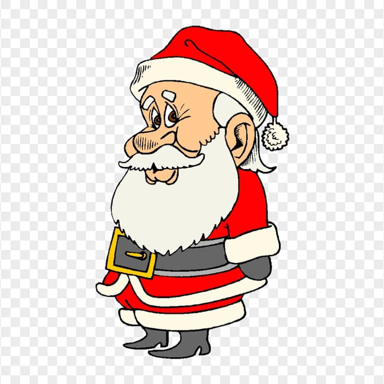 HD Clipart Cartoon Santa Claus Sad Face PNG | Citypng