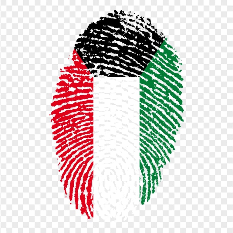 Kuwait Fingerprint Flag HD Transparent Background | Citypng