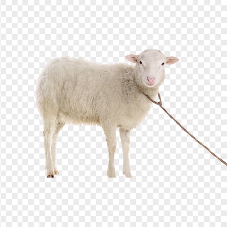 Young Baby Lamb Sheep Attached With Rope | Citypng