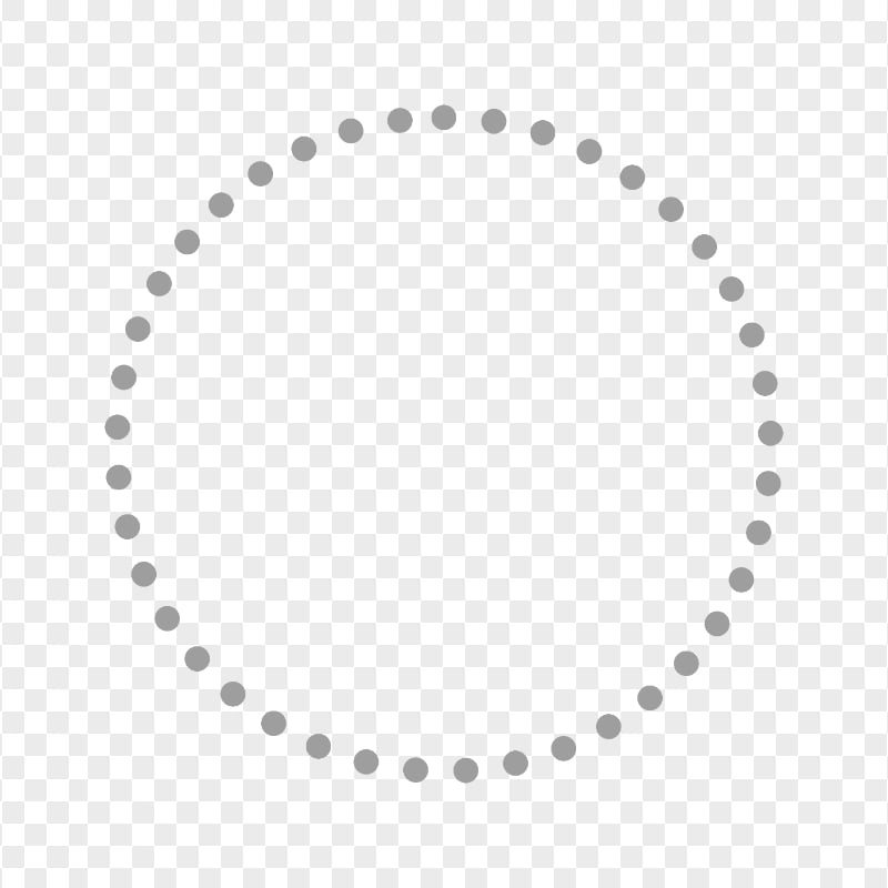 Circle Gray Dotted Border FREE PNG | Citypng