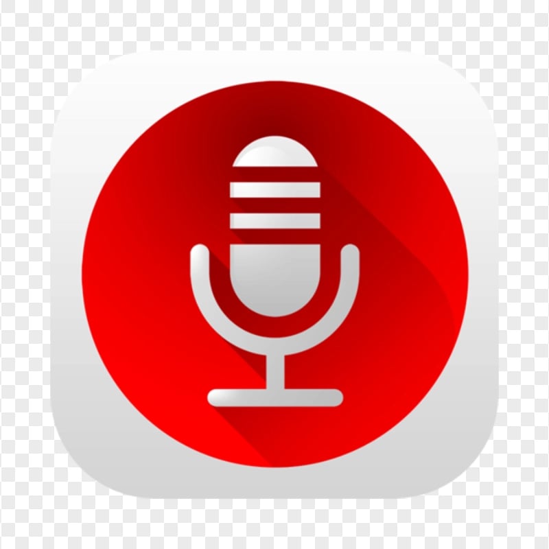 HD Voice Sound Recorder Square App Icon PNG | Citypng